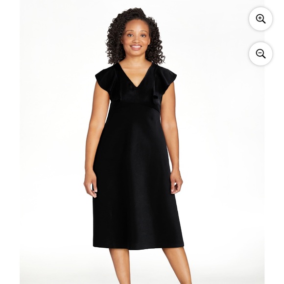 Time and Tru | Dresses | Time And Tru Black Midi Dress | Poshmark